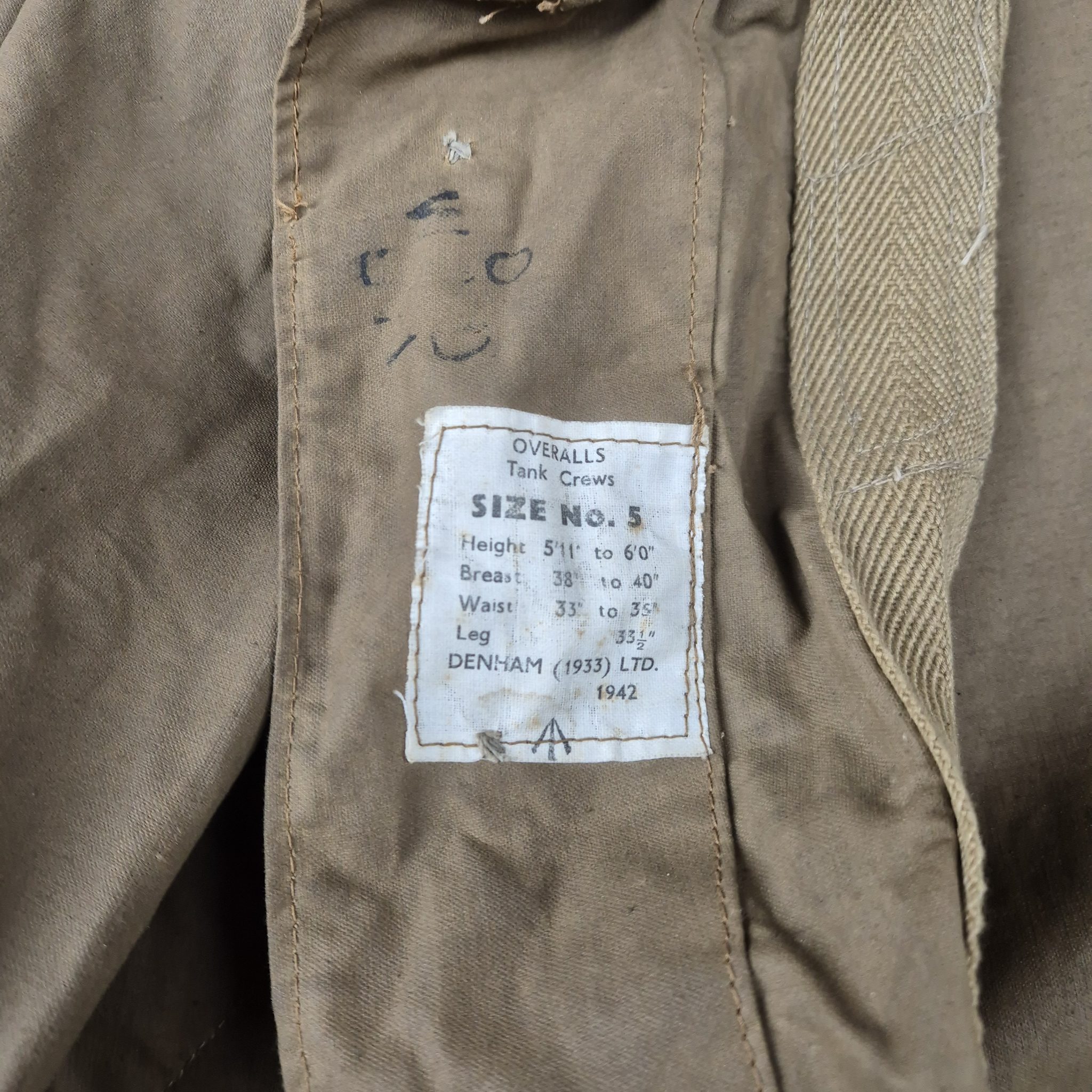 British Overalls Tank Crews – 1942 – JM-Militaria