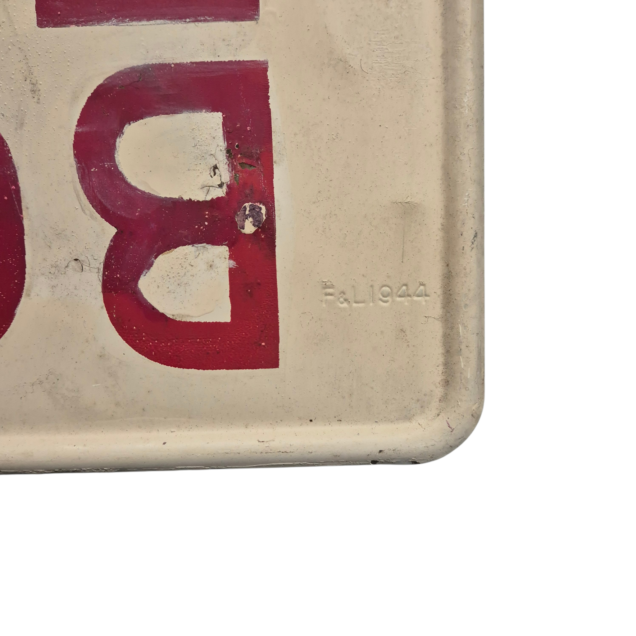 British Booby Traps Sign – F&L 1944 – JM-Militaria